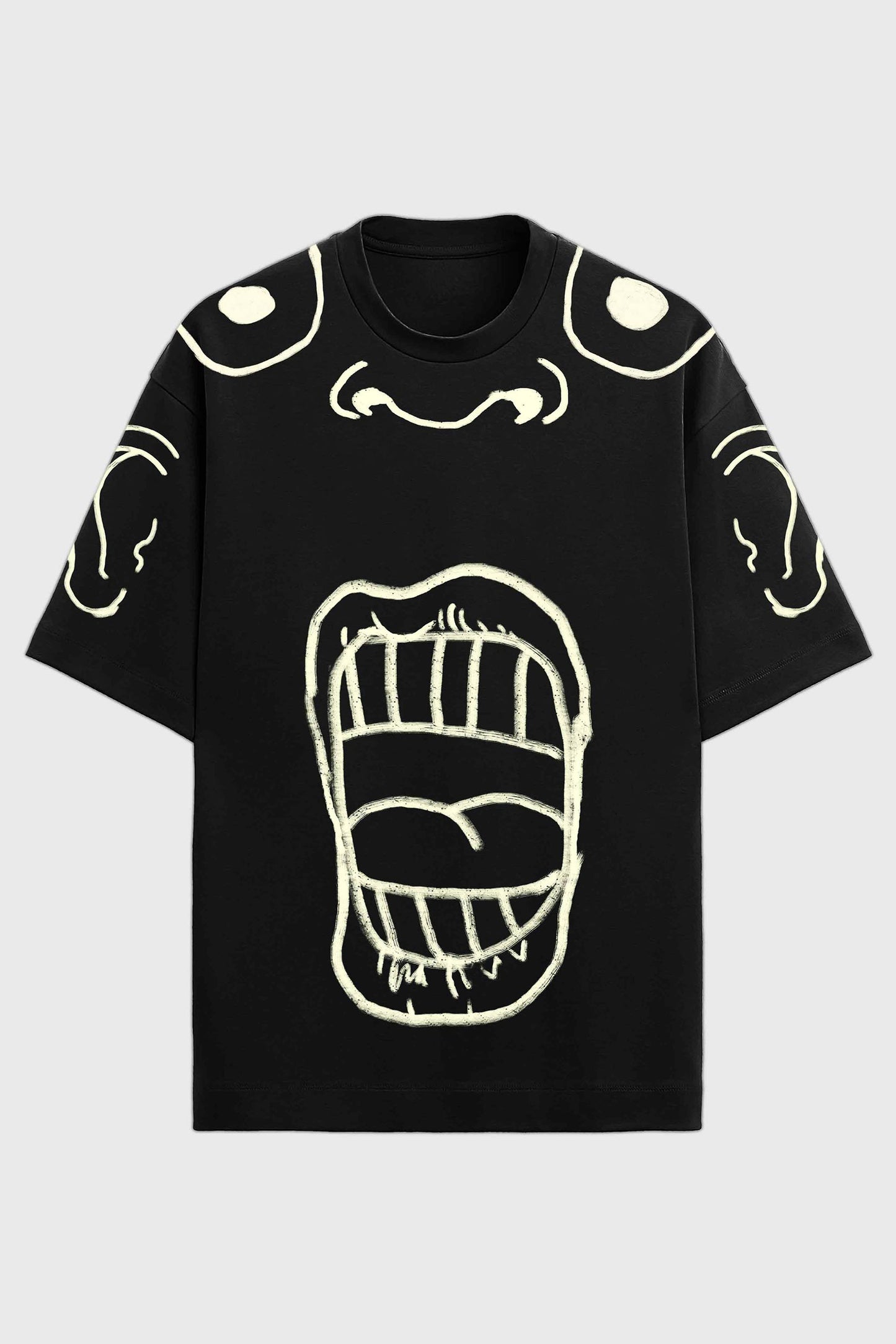 'Fact Face' Heavy-weight Oversize Tee – WalaWali